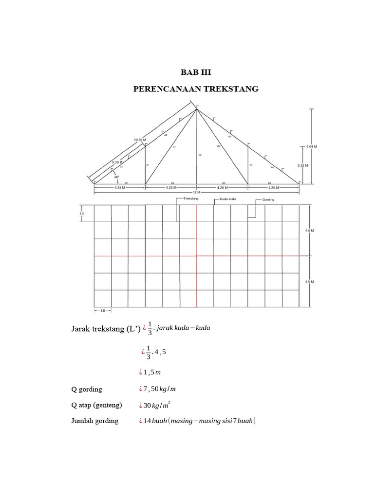 Perencanaan Trekstang Atap Baja Ringan | PDF