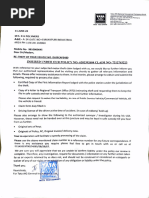 Letter To RTO | PDF