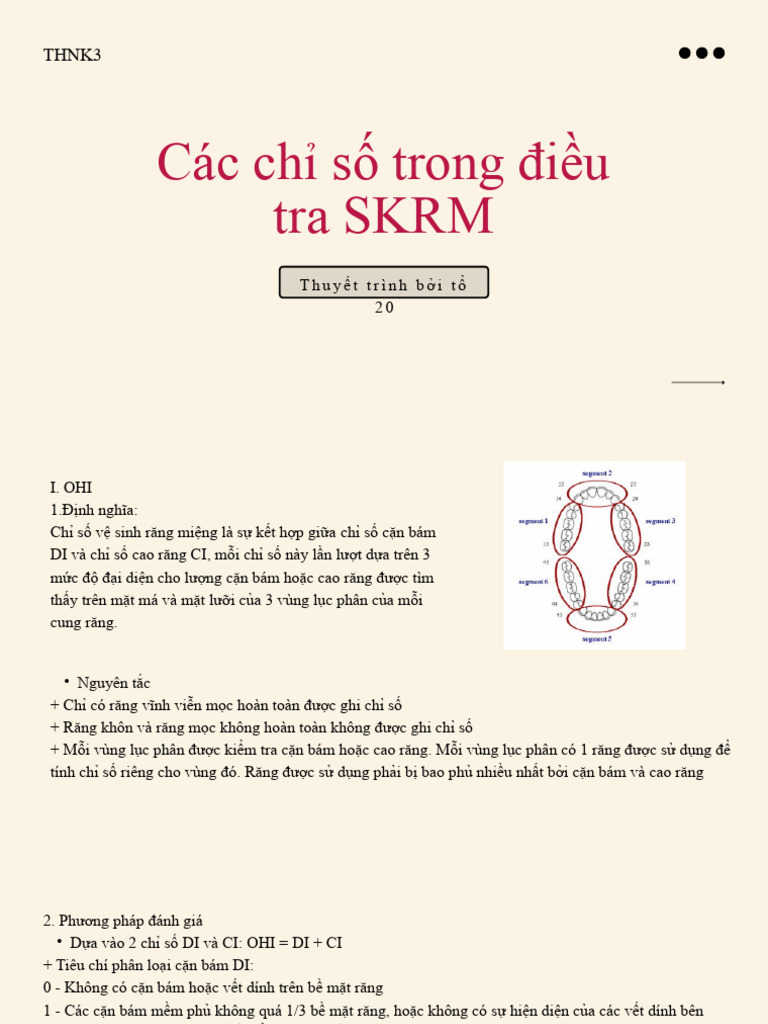 Chỉ Số SKRM | PDF