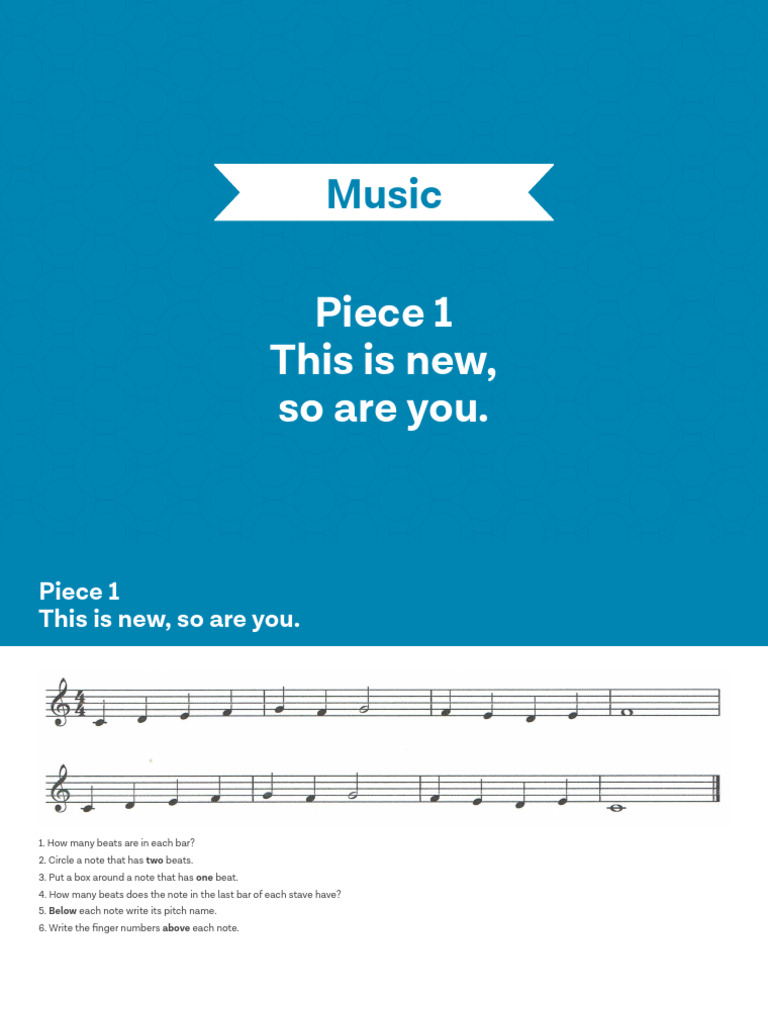 Creative Arts s4 Music Kasca Sequences Music Handouts Piece 1 This Is ...