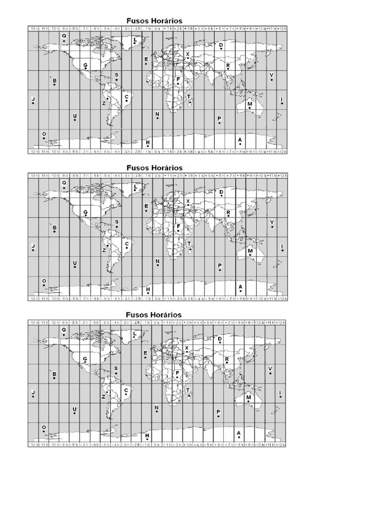Mapa de Fuso Horario | PDF