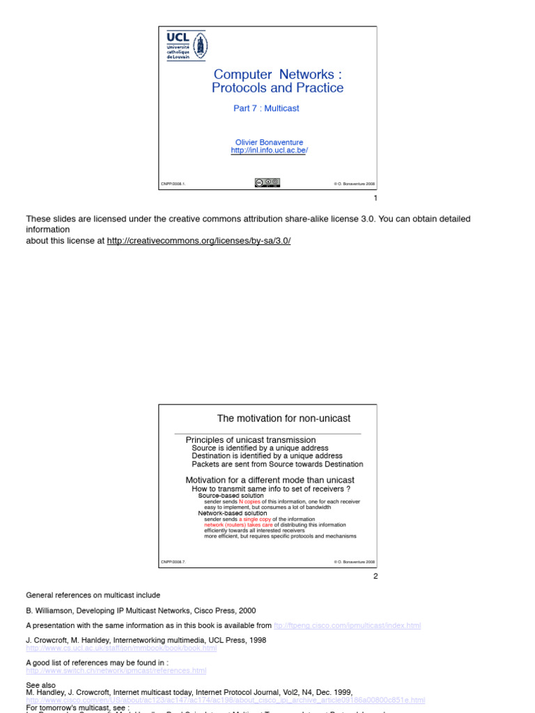 7 Multicast | PDF | Multicast | Ip Address