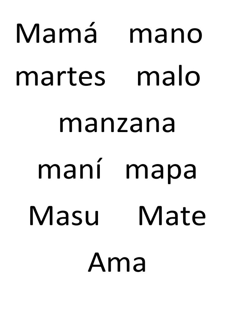 Palabras Ma Me | PDF