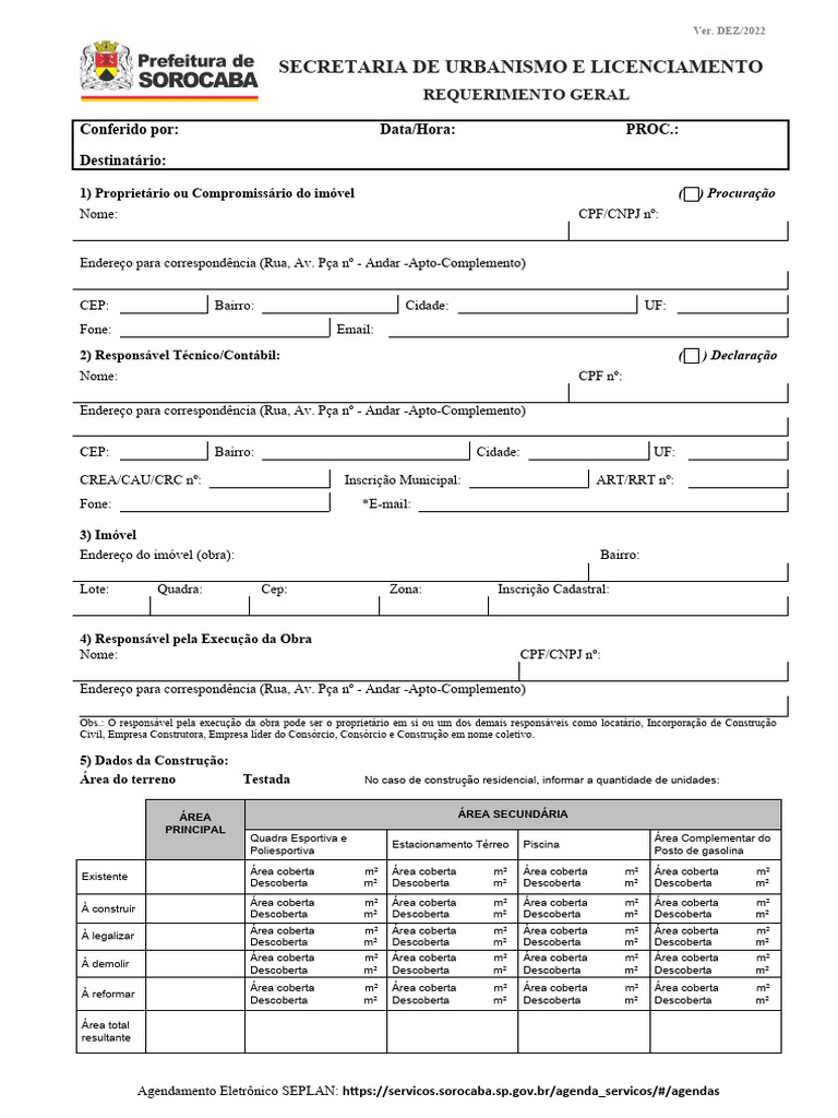 Requerimento Geral Dez2022 | PDF