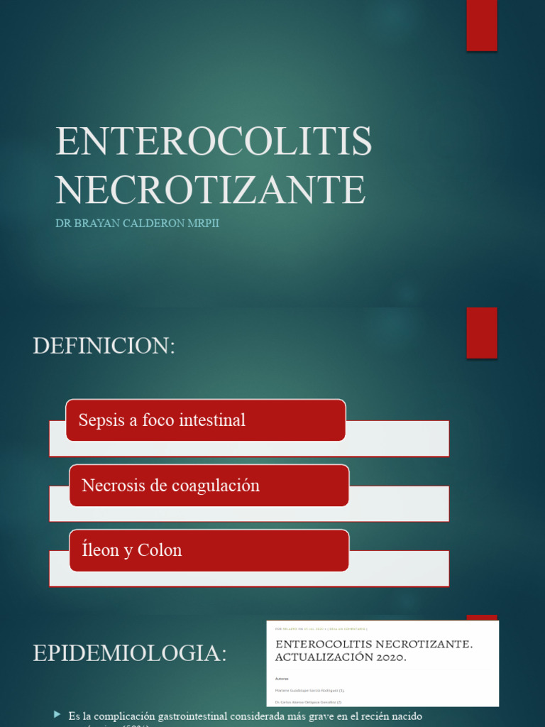 Enterocolitis Necrotizante | PDF | Septicemia | Infantes