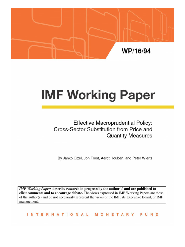 WP 1694 | PDF | Macroprudential Regulation | Systemic Risk