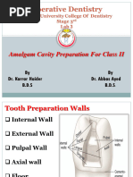 Class II Amalgam Cavity Preparation | PDF | Tooth | Dentistry