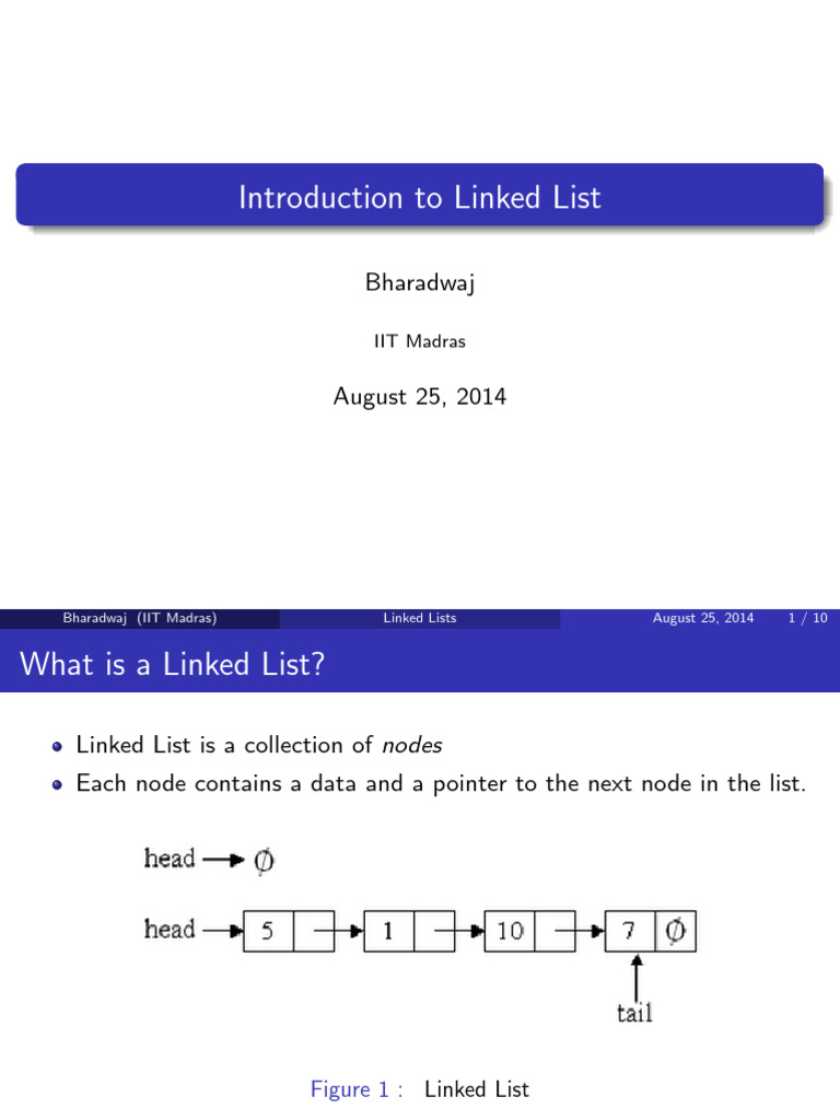 Linked List Intro Pdf Pointer Computer Programming Computer Data 7466