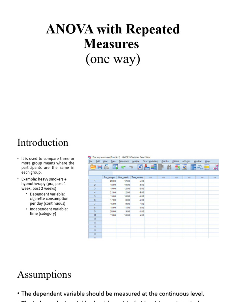 ANOVA with Repeated Measures Guide | PDF