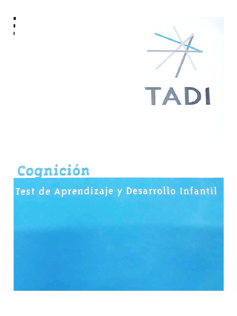 Tadi Cognicion | PDF
