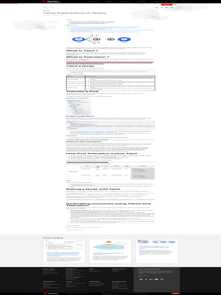 Taints - Expectations vs. Reality | PDF | Software | Information Technology