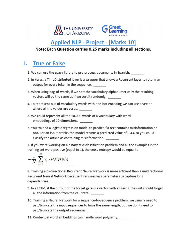 Applied NLP - Project - Learner Template | PDF | Applied Mathematics ...