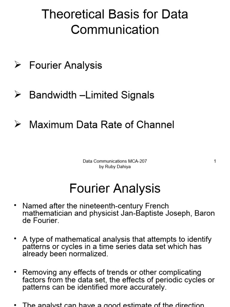 L3 (Basis of DataComm) | PDF | Signal To Noise Ratio | Bandwidth (Signal Processing)