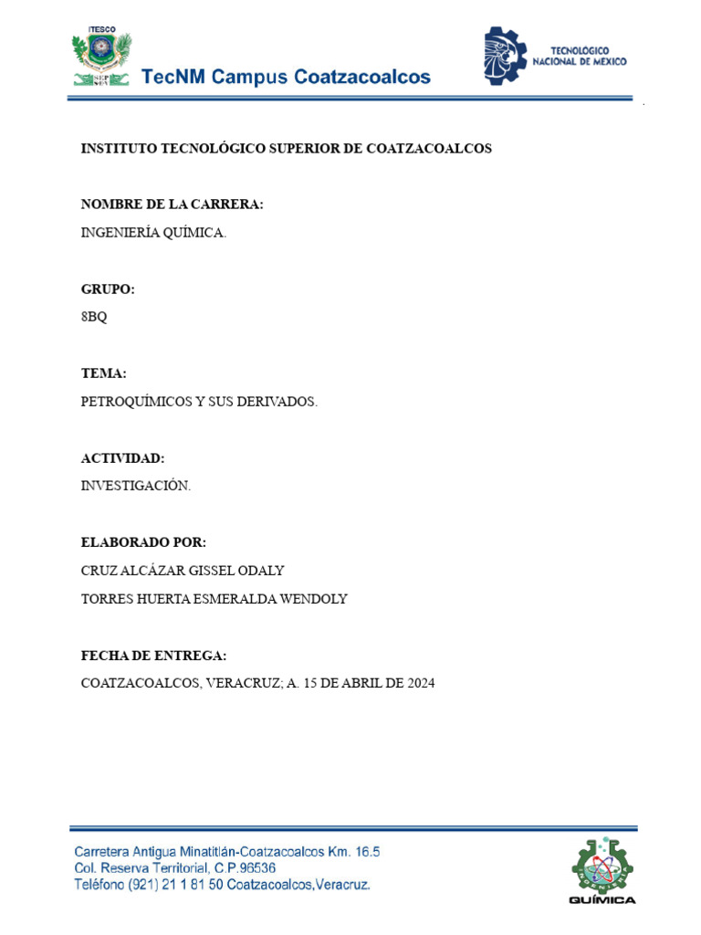 U4a1 Equipo1 | PDF | Agrietamiento (Química) | Petroquímico