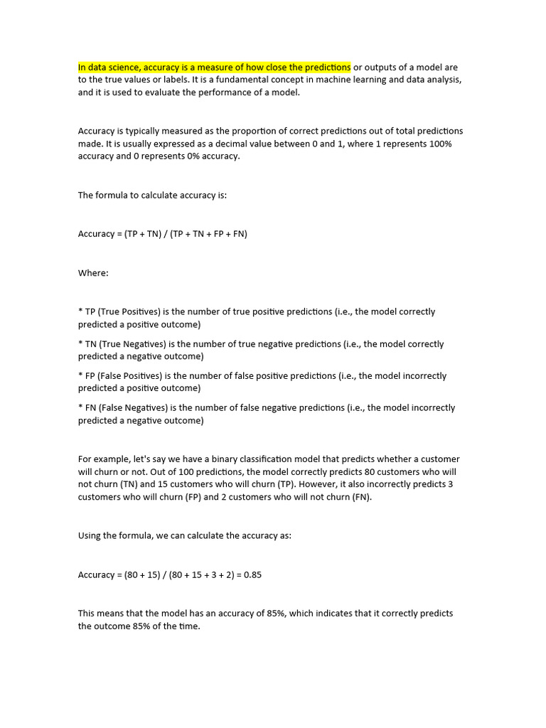 In Data Science | Download Free PDF | Accuracy And Precision | Mean Squared Error