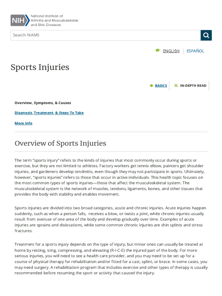Sports Injuries | PDF | Knee | Elbow