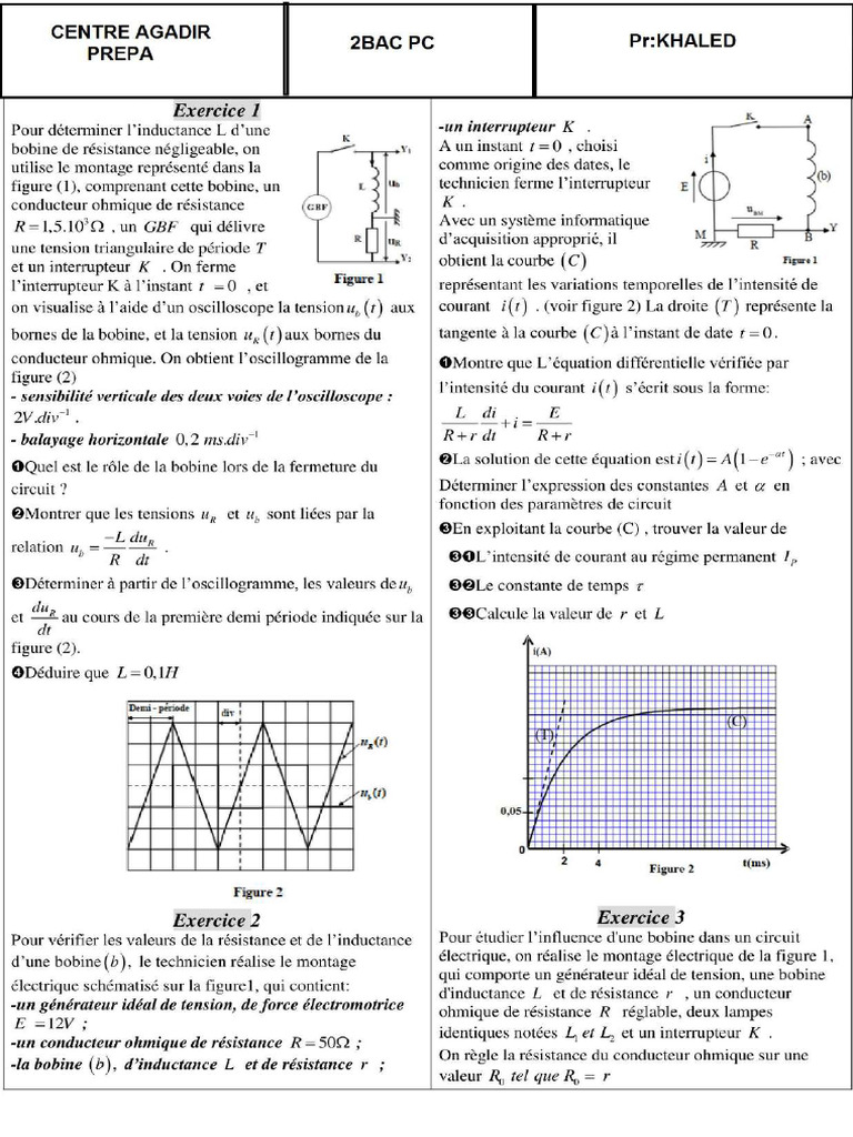 Séries Dexercices 2BAC FR 35 | PDF