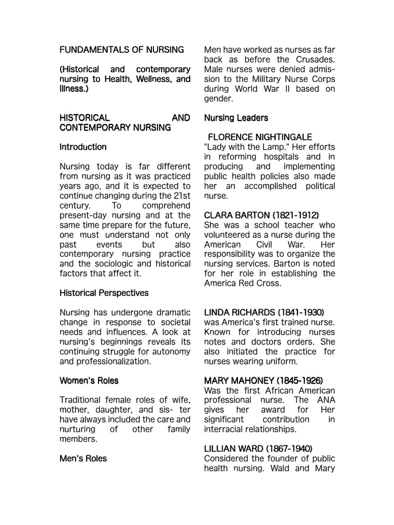 Fundamentals of Nursing 1 | PDF | Health Care | Nursing