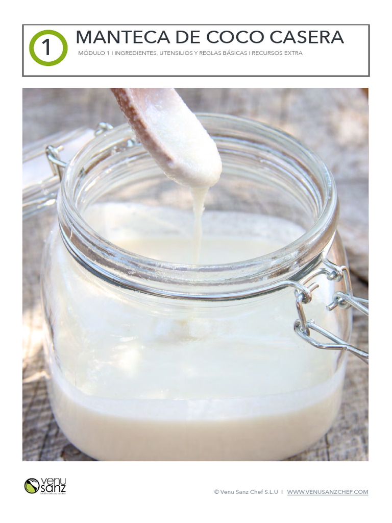 Manteca de Coco Casera: Receta y Tips | PDF | Relaciones personales ...