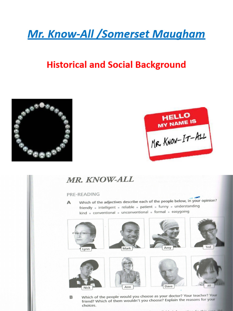 Mr. - Know - All-PPT 6 | PDF | Levant