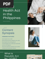 Mental Health Act RA 11036 Presentation | PDF