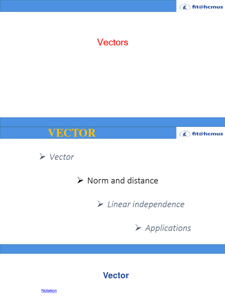 Vectors | PDF | Net Present Value | Norm (Mathematics)