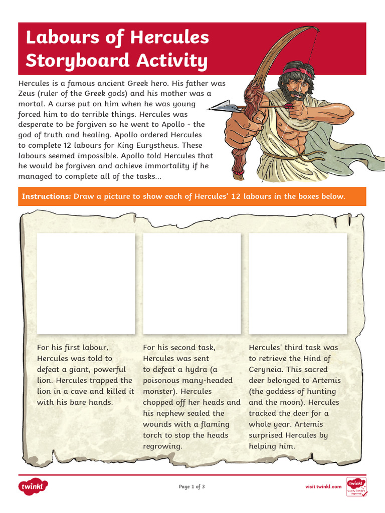 Labours of Hercules | PDF | Greek Mythology