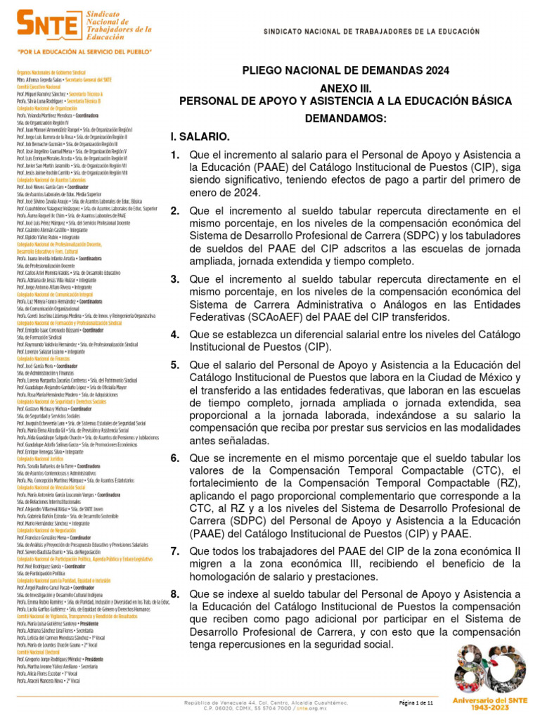 Anexo III PND 2024 | PDF | Salario | Presupuesto