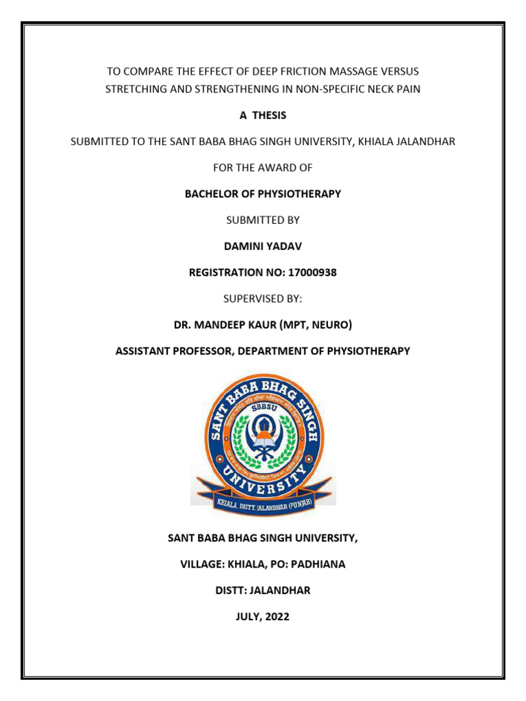 Thesis (Dami) | PDF | Vertebra | Vertebral Column