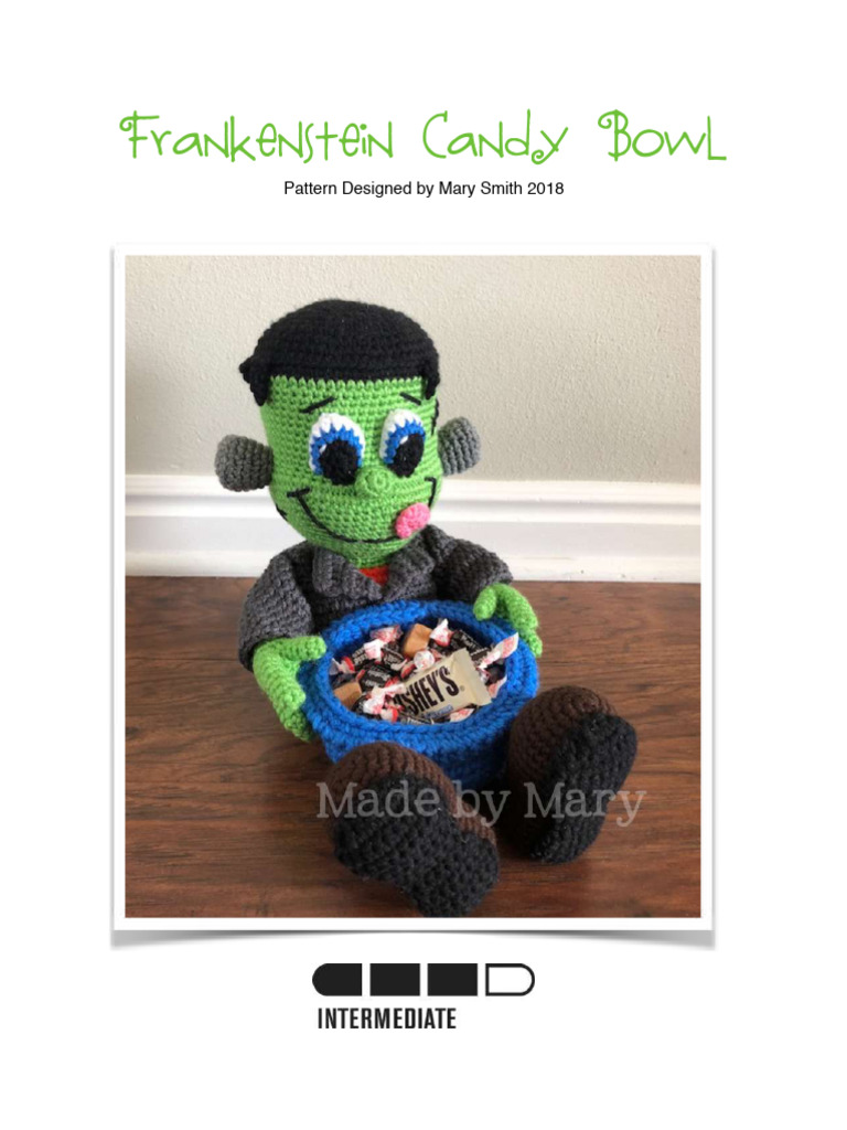 Frankenstein Candy Bowl - MBM | PDF | Crochet | Textile Arts
