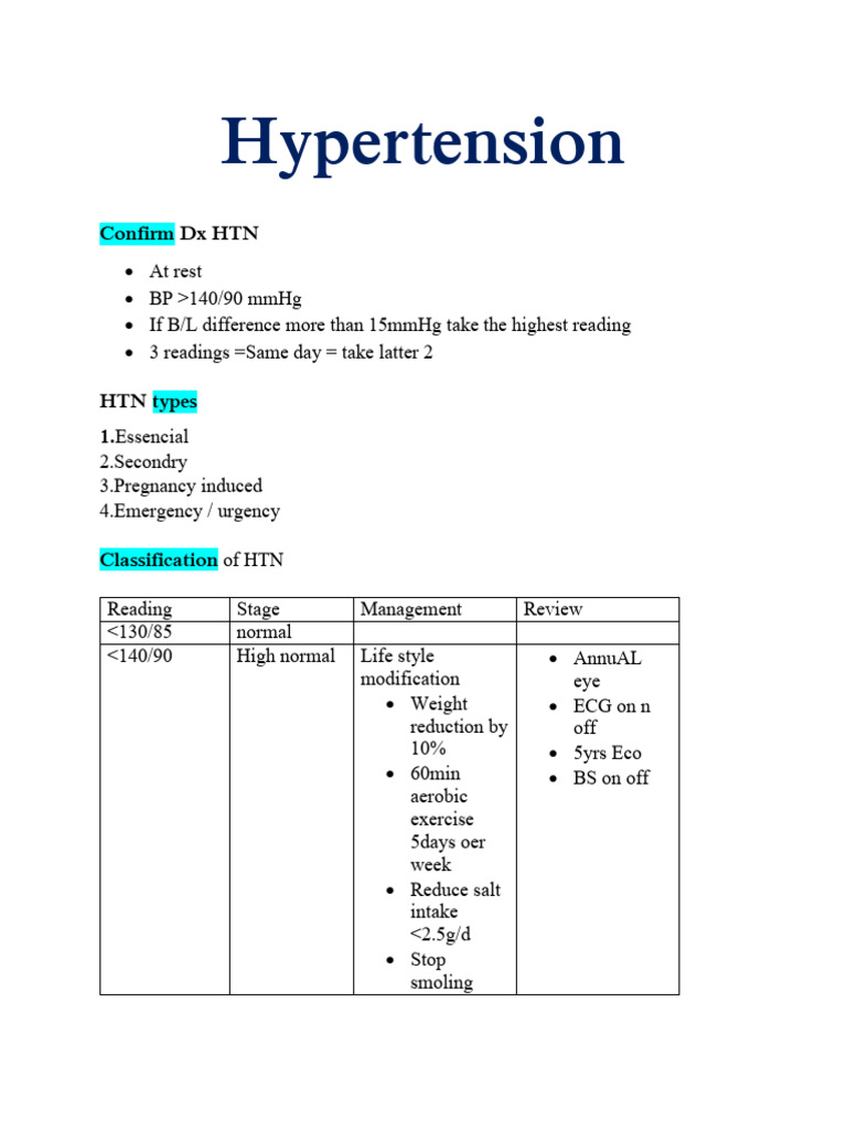 Hypertension | PDF | Hypertension | Heart Failure