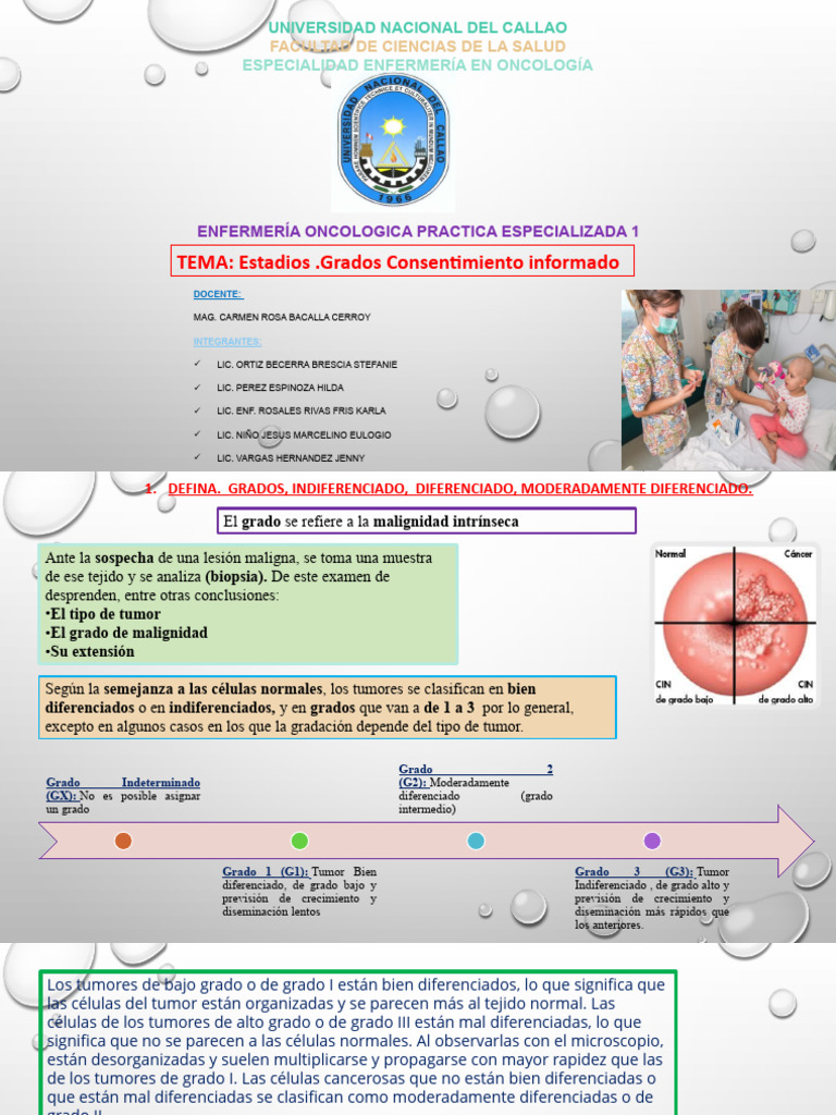 Tarea 2. Practica Esp. I | PDF | Cáncer | Consentimiento informado