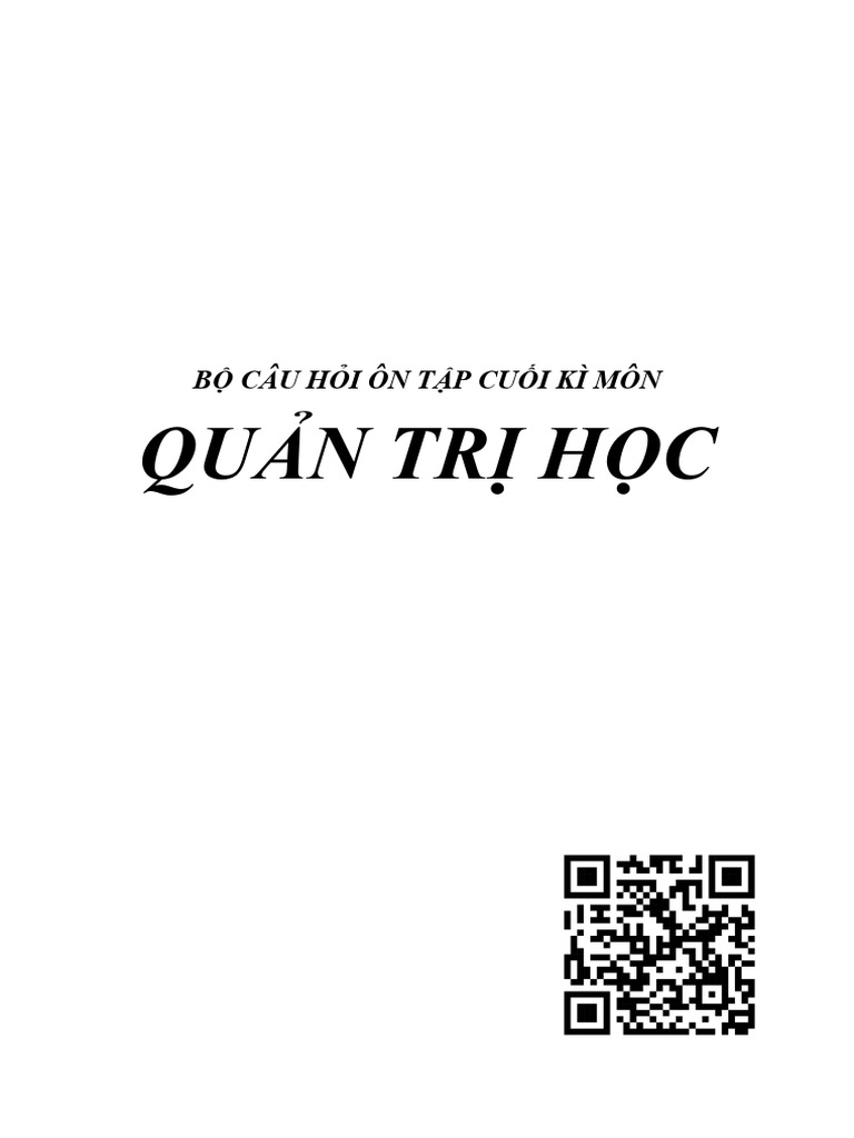 ÔN TẬP CUỐI KÌ QTH | PDF