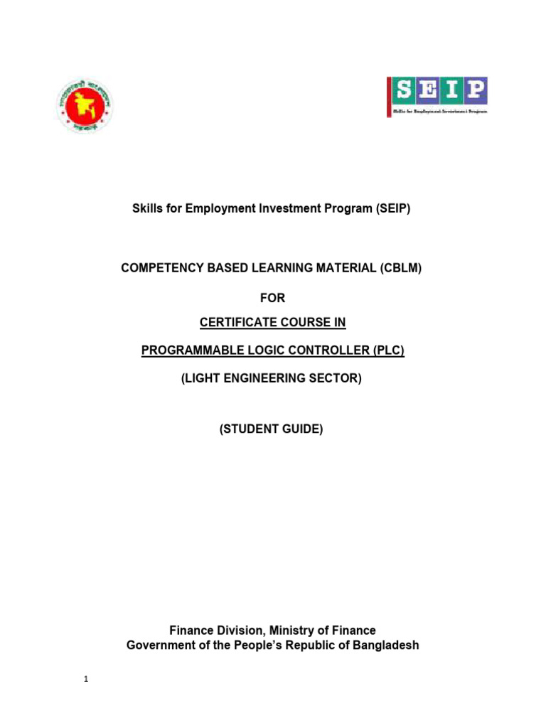 CBLM PLC Final | PDF | Programmable Logic Controller | Technical Drawing