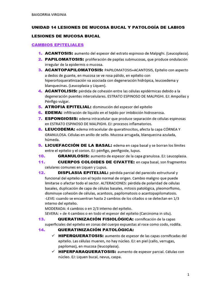 14 Lesiones de Mucosa Bucal y Patología de Labios | Descargar gratis ...