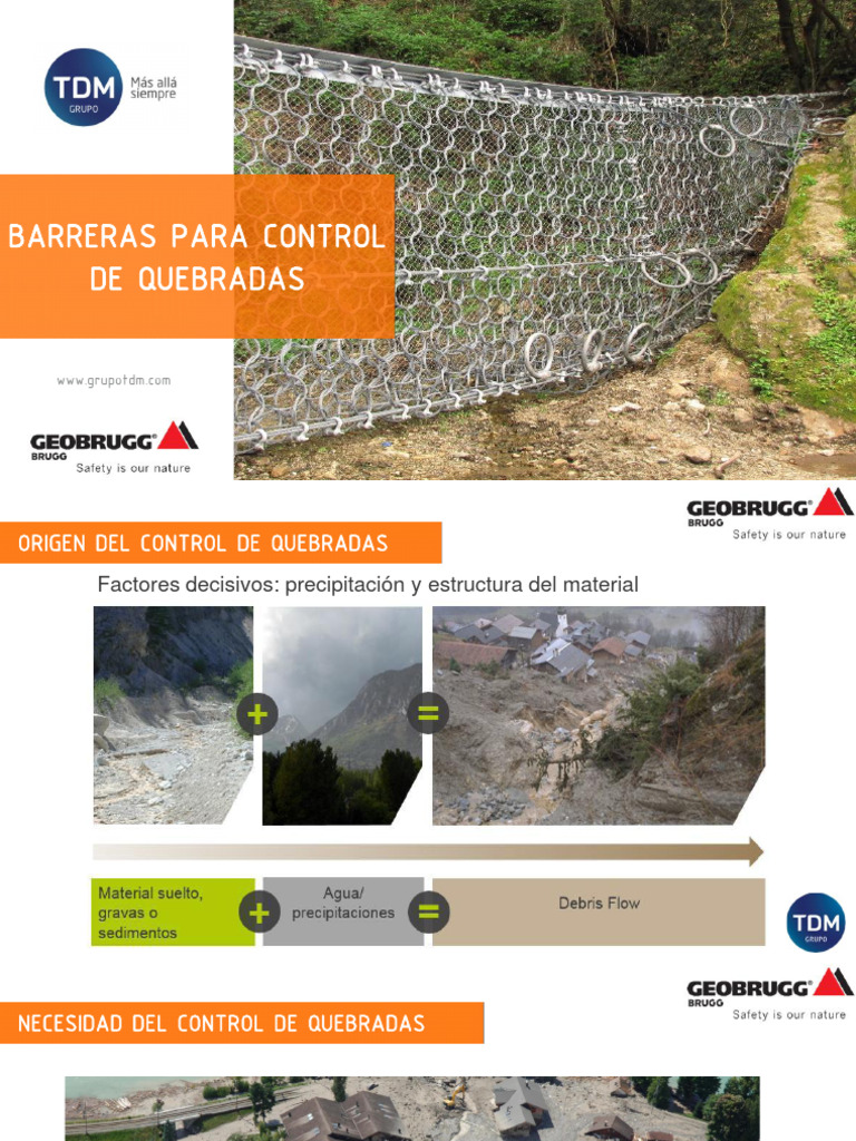 Barreras para Control de Quebradas - TDM Ago 2021 | PDF