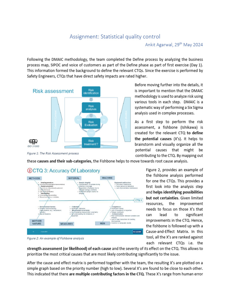 Assignment Statistics Ankit Agarwal May 2024 | PDF | Statistics | Six Sigma