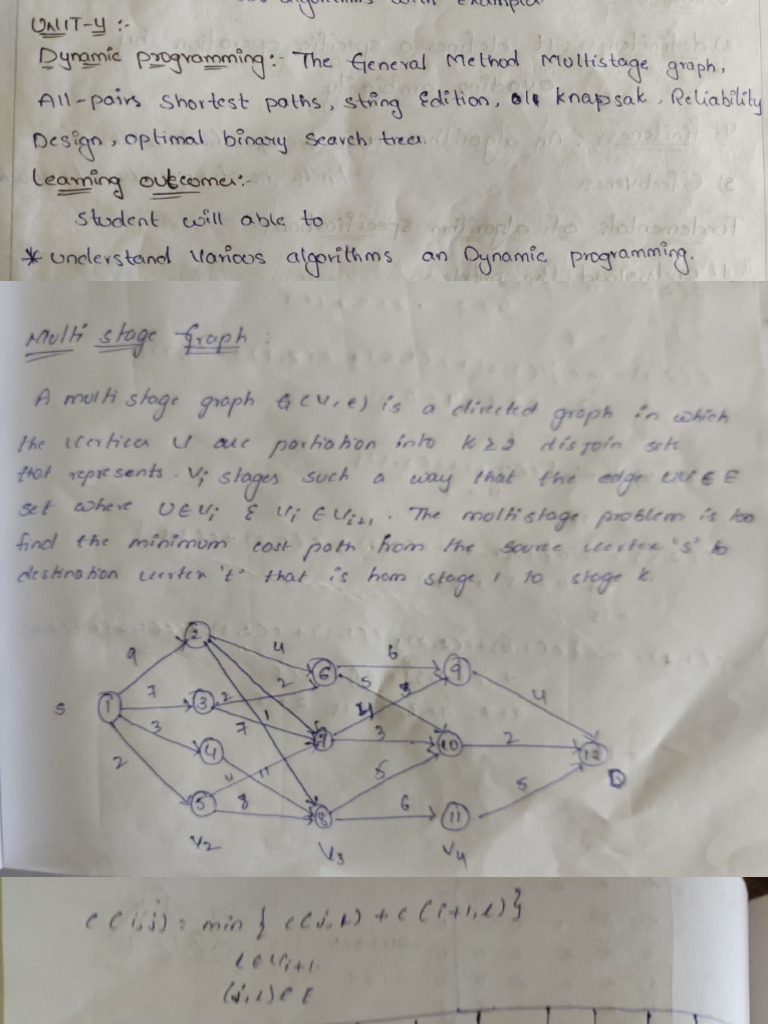 DAA UNIT 4 (Dynamic Programming) | PDF DAA UNIT 4 (Dynamic Programming) | PDF