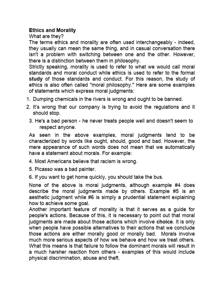 Ethics Morality-An Overview | PDF | Morality | Analytic Philosophy