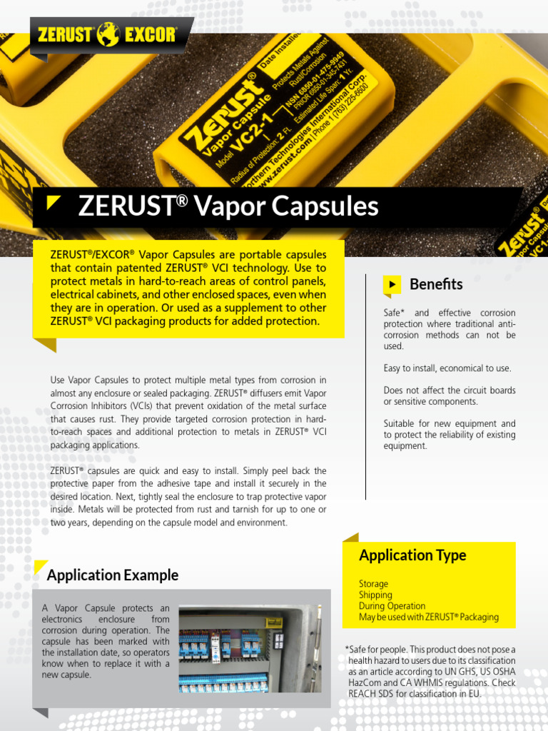 ZERUST VaporCapsules Info RevH10 | PDF | Corrosion | Rust
