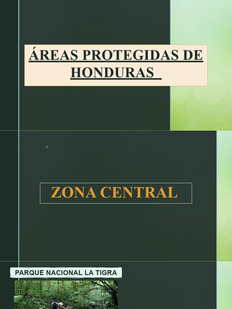Areas Protegidas de Honduras | PDF | Honduras | Ciencias de la Tierra