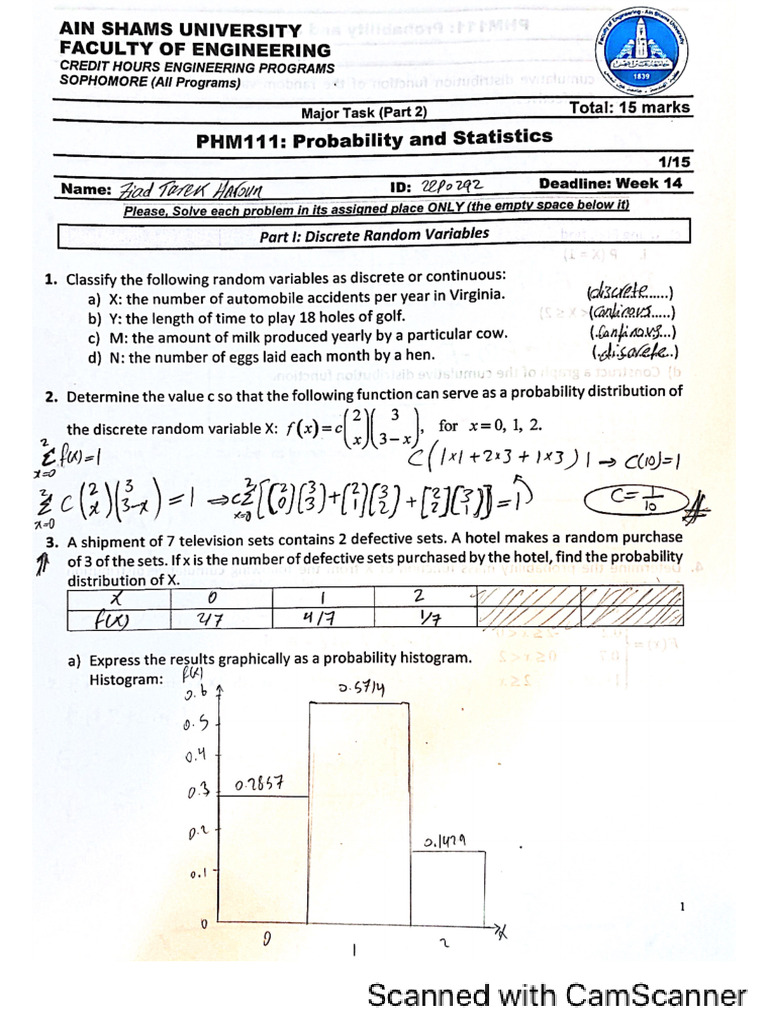 22P0292 PHM111 Major Task Part 2 | PDF