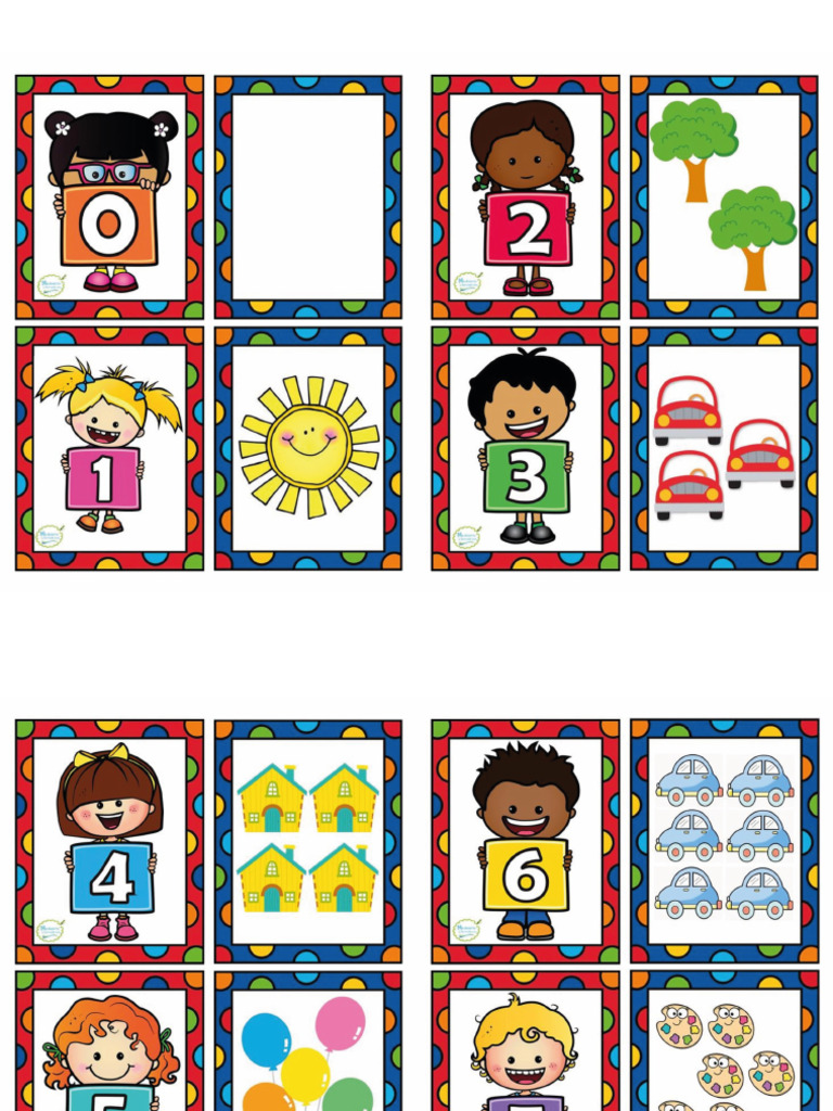 Memorama de Números Del 1 Al 20 Por Mundo de Rukkia | PDF