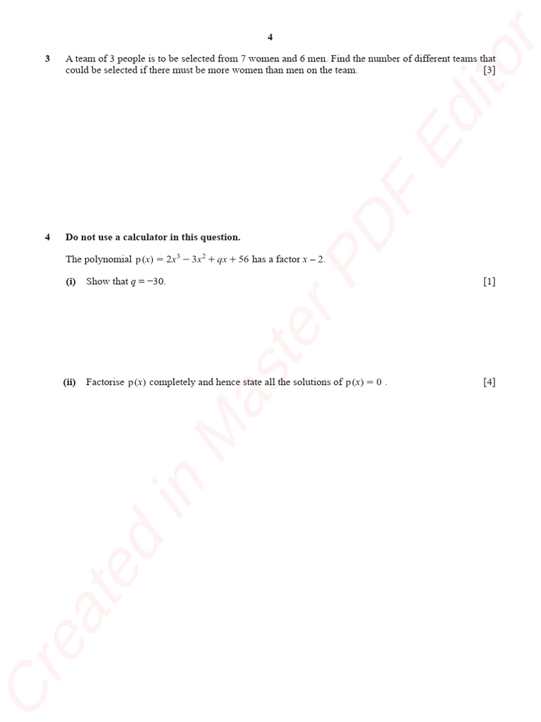 Math Permutation Model Question | PDF | Trigonometry | Mathematics