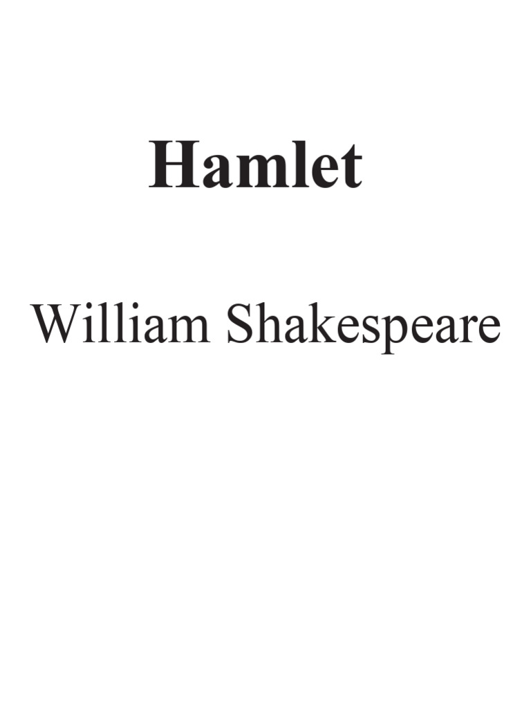 William Shakespeare - Hamlet | PDF | William Shakespeare | Aldea