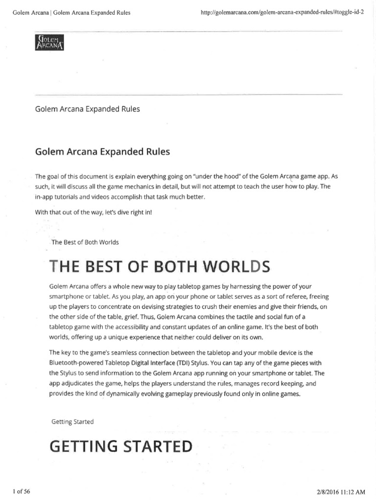 GA Extended Rules | PDF
