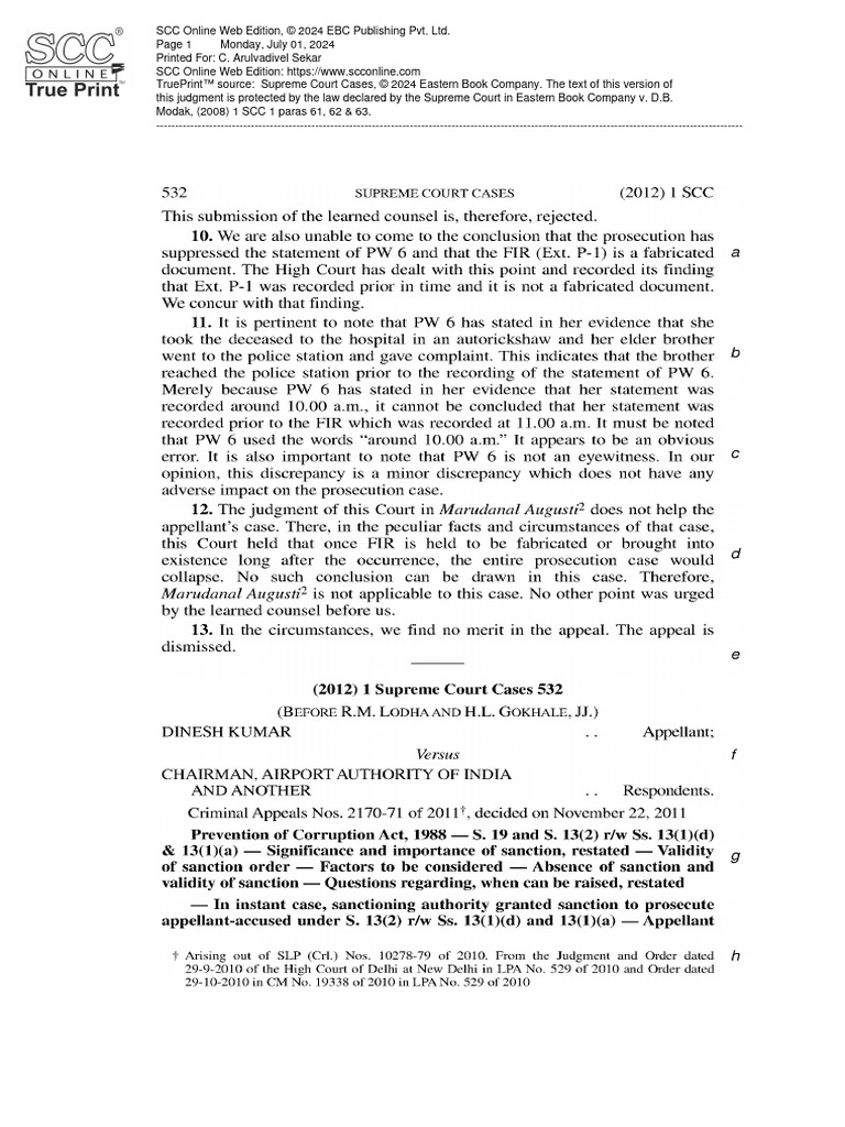 TP 2012 1 SCC 532 536 Arulvadivelsekar Gmailcom 20240701 225849 1 5 ...