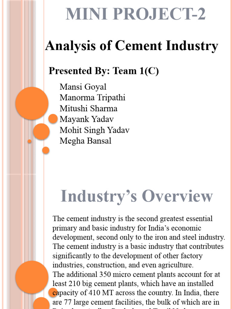 Cement Industry Analysis | PDF | Cement | Efficient Energy Use