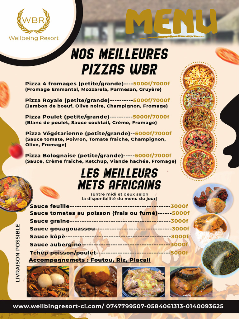 Menu WBR (Recto-Verso) | PDF