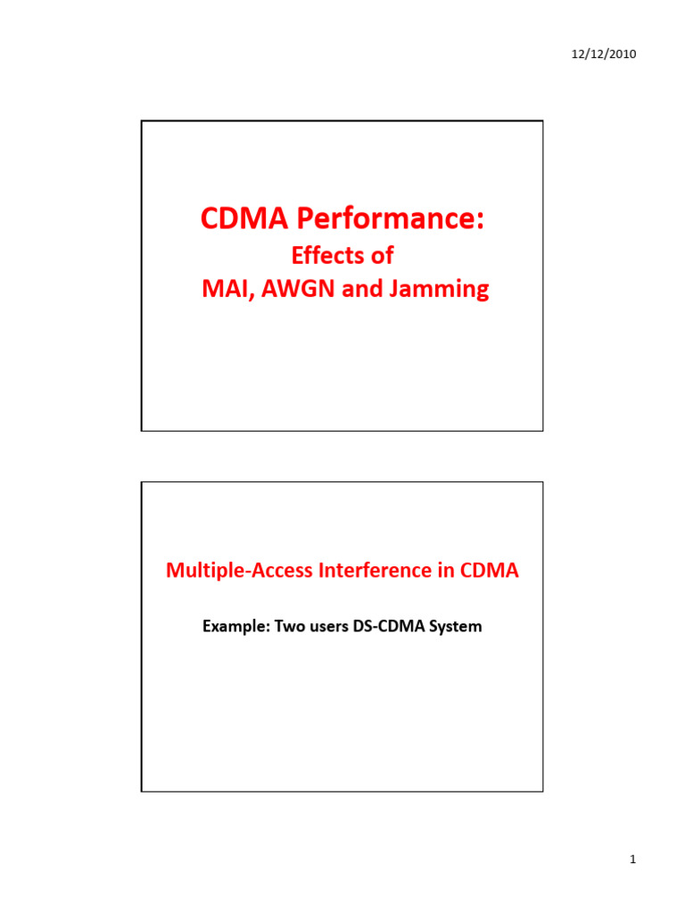 7 Cdma Performance Pdf Wireless Data Transmission